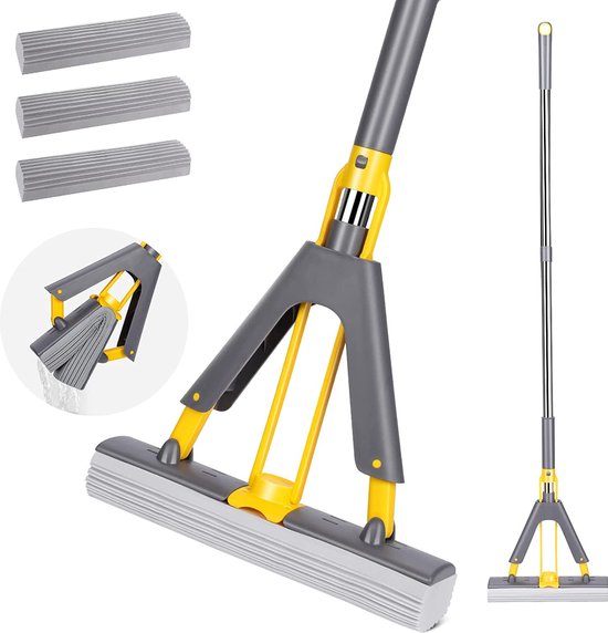 Dweil set compleet systeem - Mop set - vloerwisser | bol