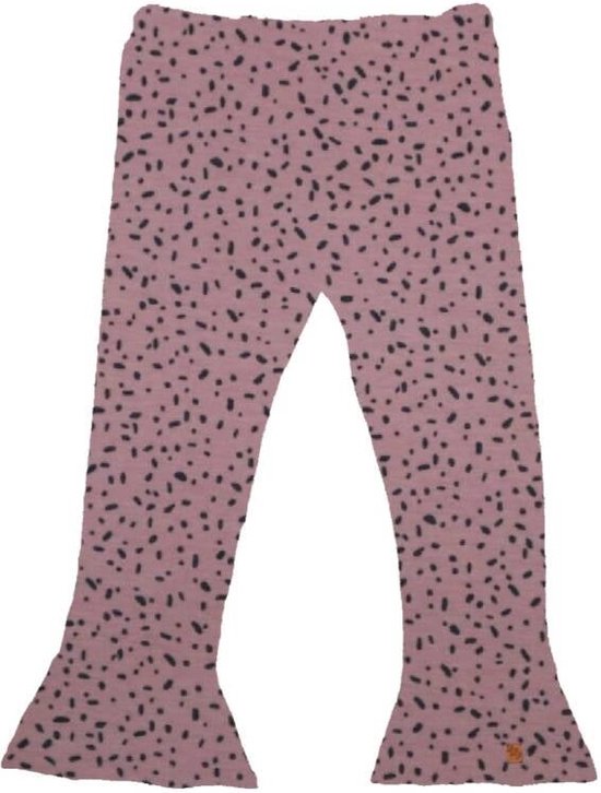 Flared broek spikkel roze | bol.com