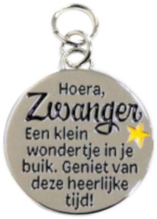 Bedeltje - Zwanger - Charms for you | bol