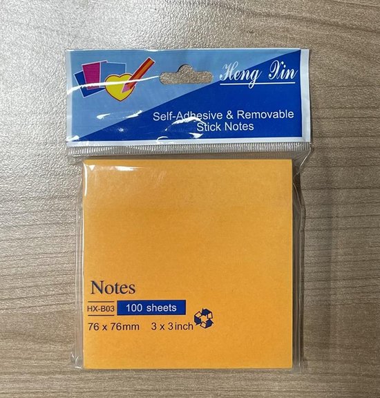 Super Sticky Notes Memoblok 6 x 100 vel - 76x76mm - Oranje | bol.com