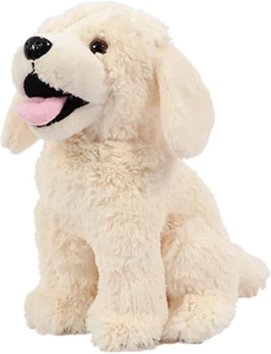 Pia toys - Knuffel labrador hond 20 cm met Happy Birthday wenskaart | bol