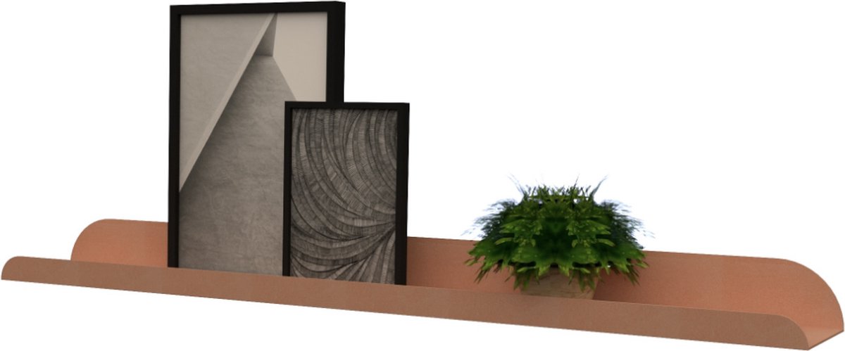 Smalle stalen wandplank 80 x 10cm - LIMA 80 Blush - HOYA living ...