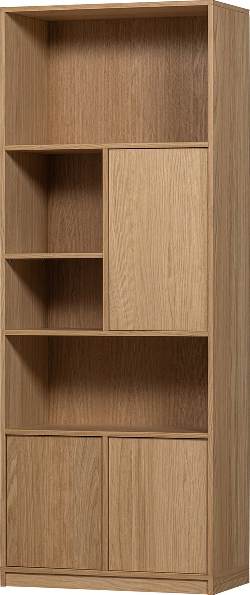 vtwonen Modulair Bovenkast - Eikenhout Fineer - Naturel - 199x77x40 | bol