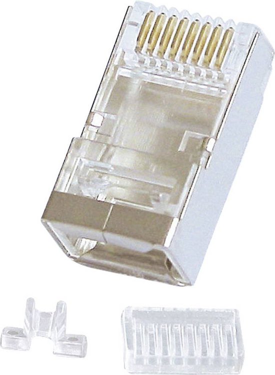 Lindy RJ45 Stecker STP Cat.6, mit Einführhilfe, 10er Pack | bol.com