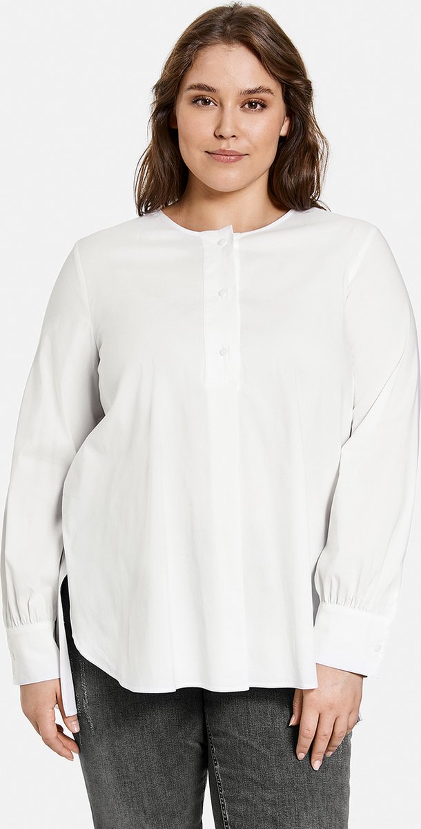 SAMOON Dames Blouse van organic cotton Offwhite-54 | bol.com