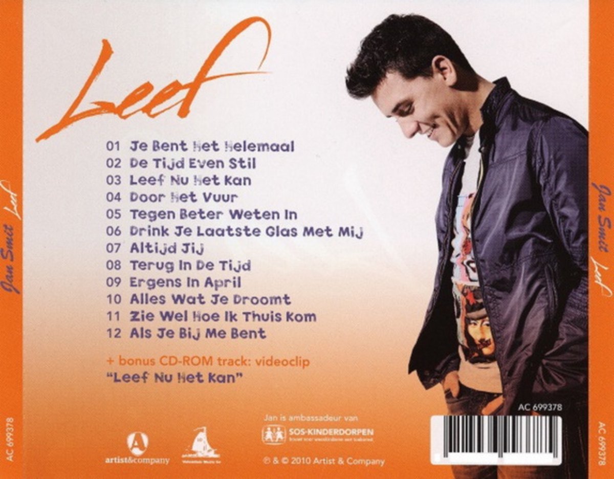 Jan Smit - Leef (CD), Jan Smit | CD (album) | Muziek | bol