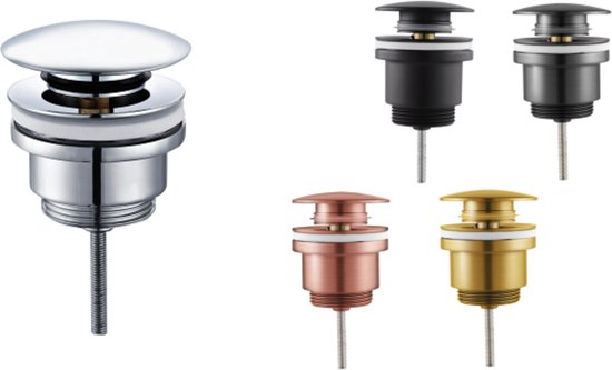 Aloni Afvoerplug Met Overloop 5/4 Chroom | bol.com