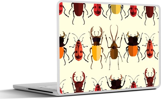 Laptop sticker - 14 inch - Kever - Patronen - Insecten - 32x5x23x5cm ...