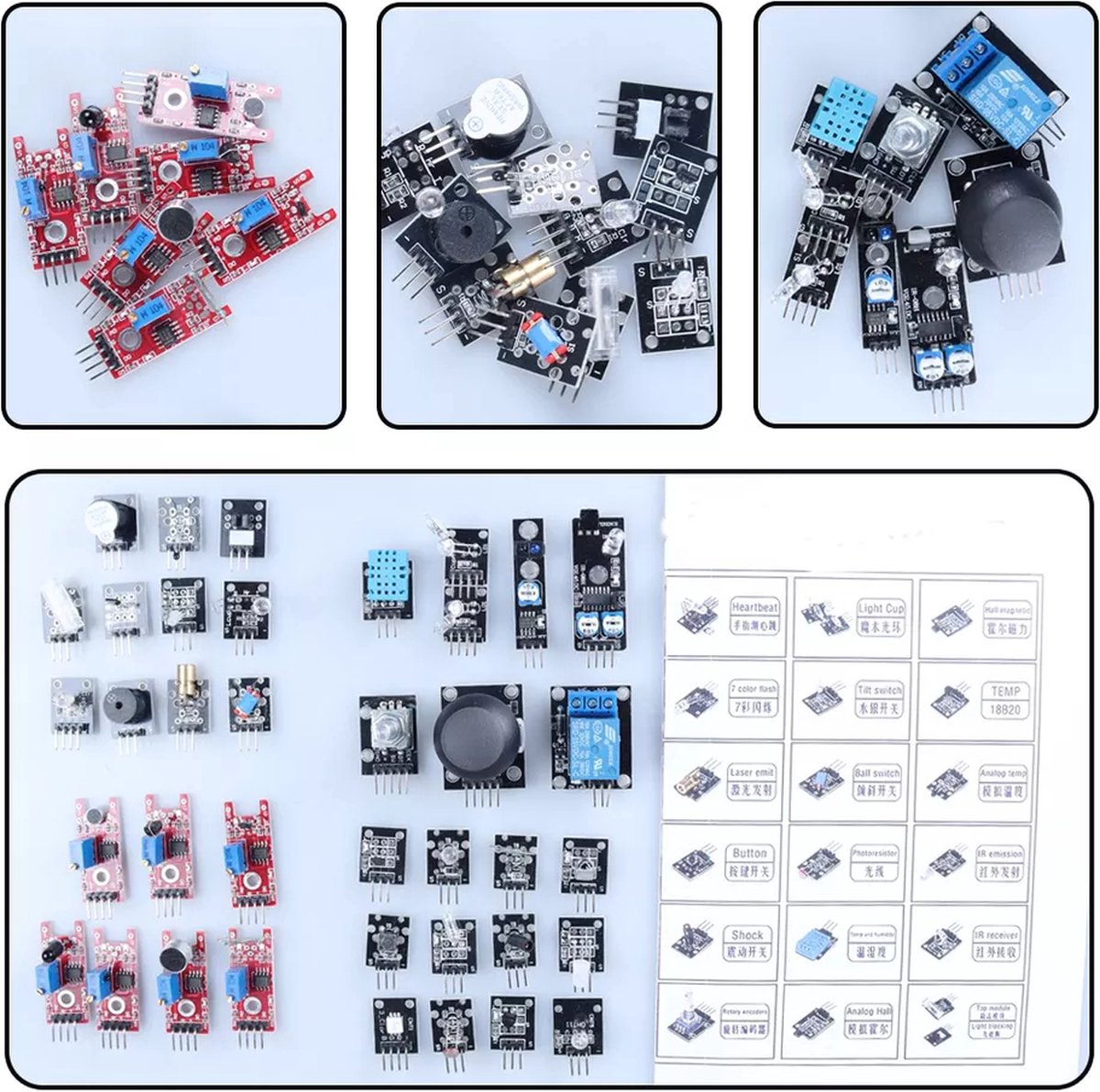 Arduino Sensor Module Starter Kit 37 Delig In 1 Uno R3 Mega 2560 Nano V2