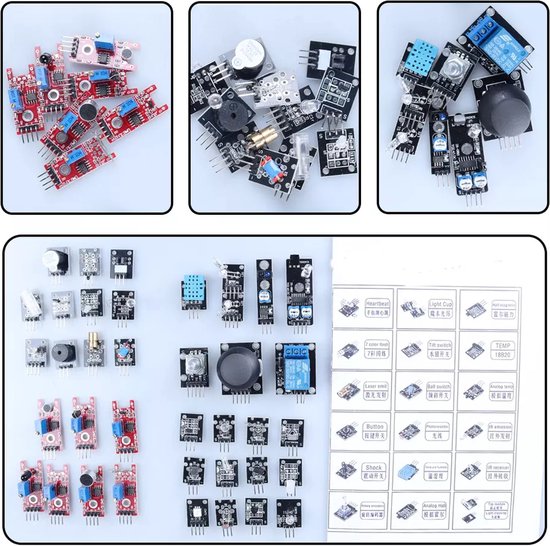 Sensor module starter kit 37 delig in 1 | Mega Nano | bol