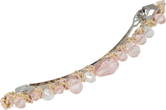 Haarspeld Smal Facet Kralen Zilver Goud Roze Haarclip Haarklem | bol