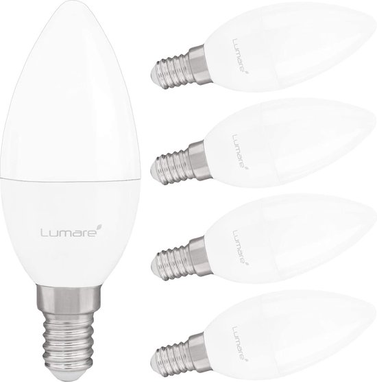 Lumare LED Kaarsen 5W C37 Lamp Kaars | Socket E14 LED Warm Wit 2700K ...
