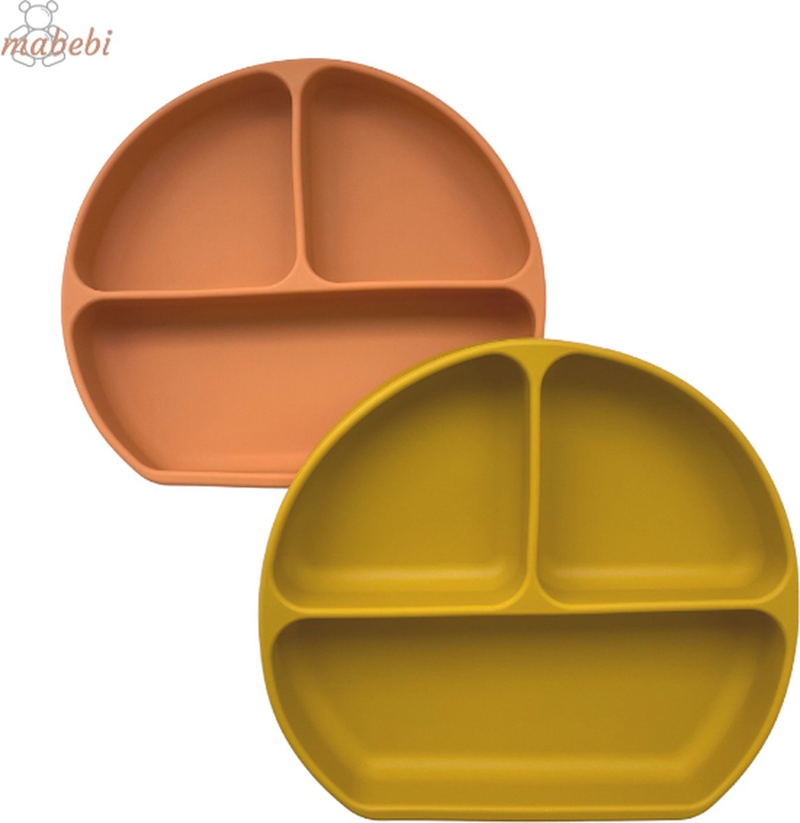Mabebi MBB-VBS - 2st verdeelbordjes met zuignap - kinderbordjes ...