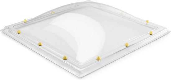 Skylux acrylaat lichtkoepel 3-wandig - helder 1100 x 1100 mm | bol