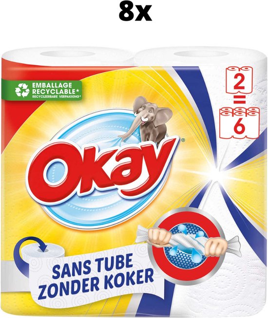 Okay Keukenrol - zonder koker - 16 stuks | bol
