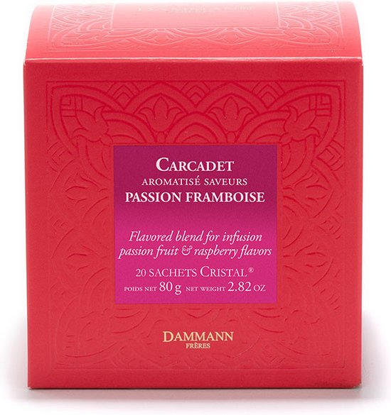 Dammann Frères- Carcadet passion framboise 25 cristal zakjes ...