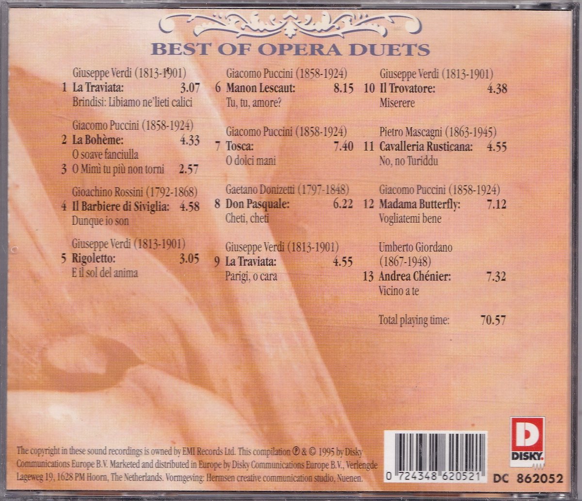 Best of opera duets - Diverse artiesten spelen werken van bekende ...