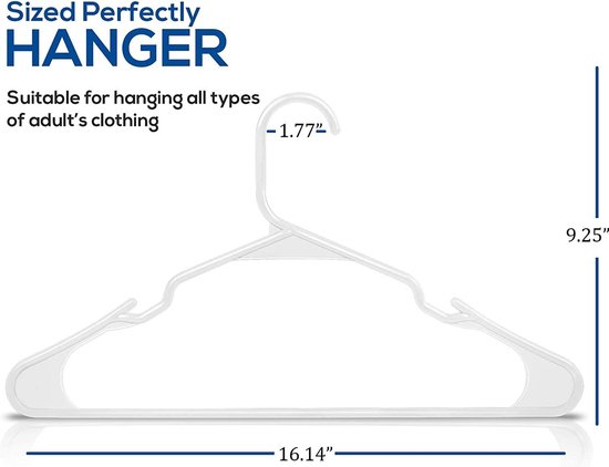 Kleding hangers set – clothes hanger set | bol.com