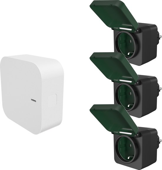 Calex Slimme Buiten Stekker - Set van 3 stuks - Smart Outdoor Plug EU ...