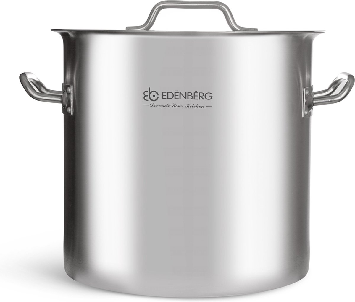 Edënbërg Classic Line RVS Kookpan/Soeppan - Met Deksel - 25 L | bol