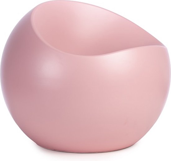 XLboom - BALL CHAIR Design stoel van gerecycled ABS - Pink Matt - Ø55 x ...