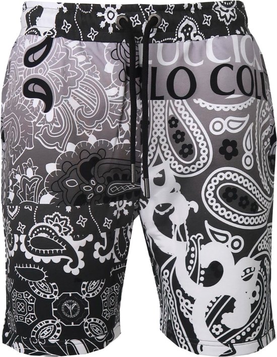 Carlo Colucci C4115-201 Sweat Shorts Black/White | bol