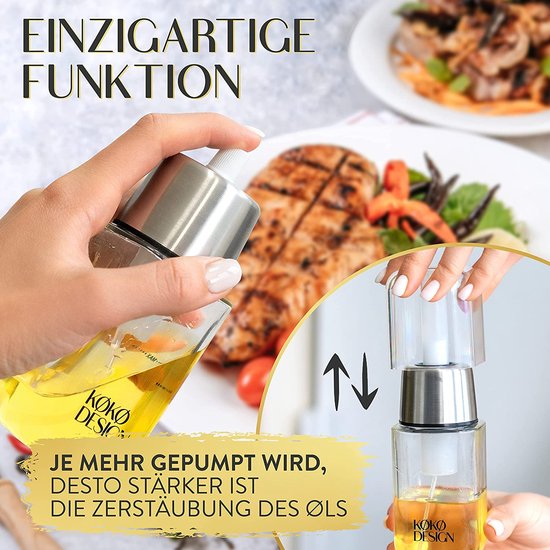 Olie Azijn Dispenser – Luxe Flessen voor Olie en Azijn – Keuken ...