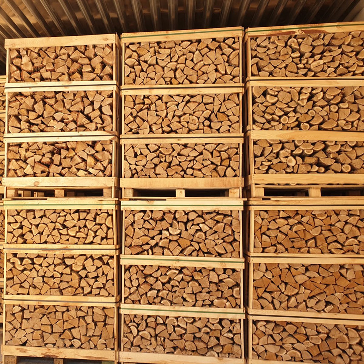 Palette Jumbo bois de chauffage en chêne séché au four | bol.com