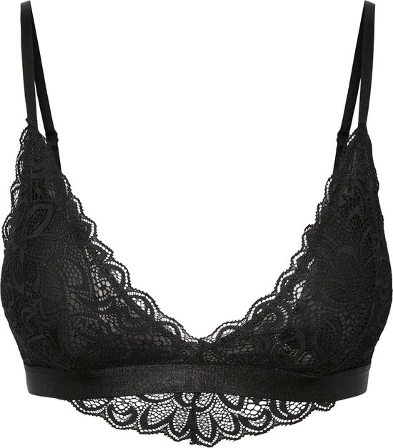 Pieces BH kant - Kanten bra Top - Mawi - M - Zwart | bol.com