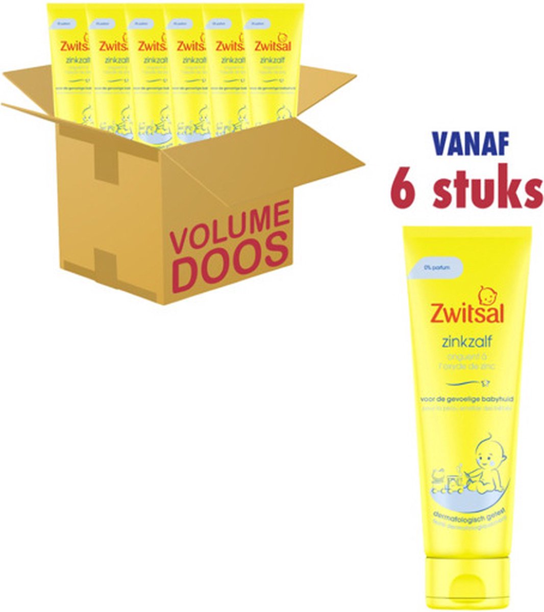 Zwitsal Zinkzalf Tube (6 x 100gr) | bol.com