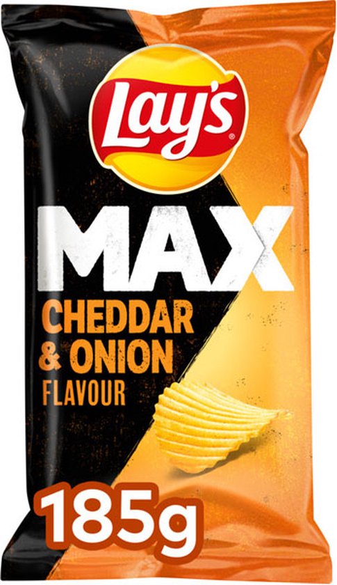 Lay's | Max | Cheddar & Onion | 10 x 185 gram | bol