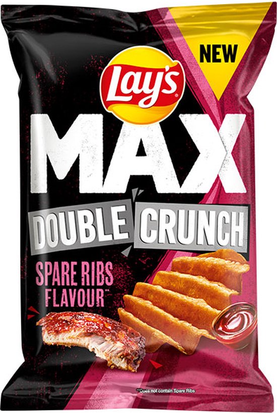Lay's | Max | Double Crunch Spareribs | 9 x 140 gram | bol