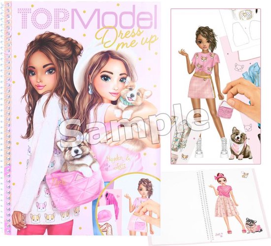 Top Model Sticker Book Dress Me Up Papier Oranje 8 pièces | bol.com