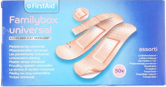 Pleister set 50 delig Eerste Hulp verband Verschillende maten ...