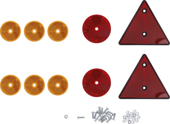 Aanhanger -Trailer - caravan reflector set | 12 stuks | bol
