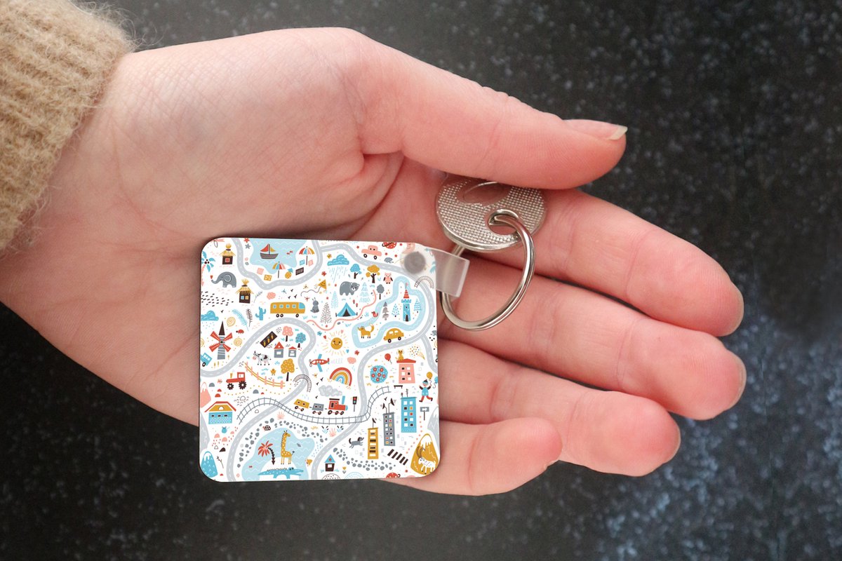 Sleutelhanger - Uitdeelcadeautjes - Kinderen - Auto - Stad - Dieren ...