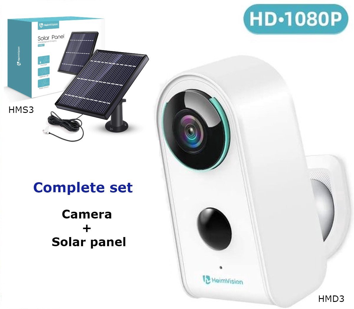 Heimvision HMD3 Draadloze Beveiligingscamera set met Solar Panel ...