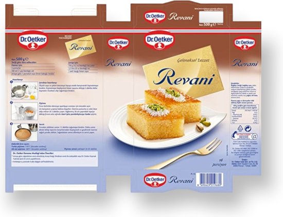 3x Dr. Oetker Revani 500g (Turks dessert) | bol.com