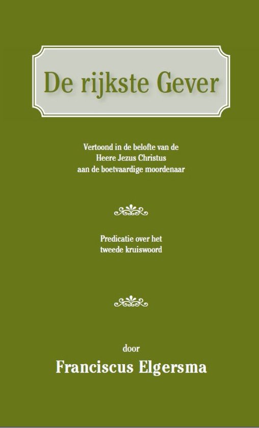 Elgersma, Rijkste Gever, Onbekend | 9789079842056 | Boeken | bol