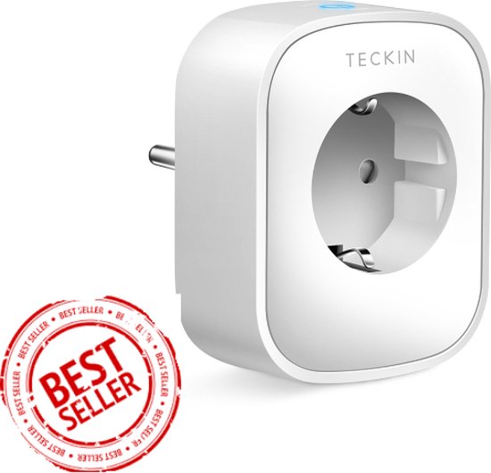 Teckin Slimme Stekker - 16 A - Smart Plug - Incl. Tijdschakelaar ...