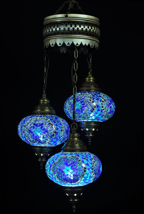Turkse Lamp - Hanglamp - Mozaïek Lamp - Marokkaanse Lamp - Oosters Lamp ...