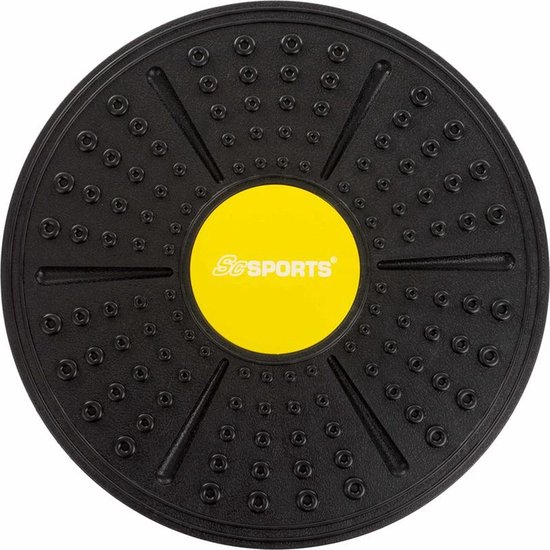 Balansbord ScSPORTS - Balanstrainer - Balanceboard - Geel - 36CM | bol.com