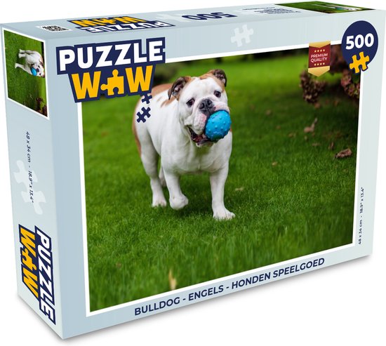 Puzzel Bulldog - Engels - Honden speelgoed - Legpuzzel - Puzzel 500 ...