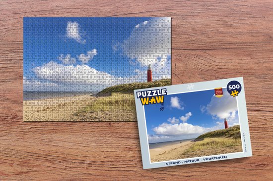 Puzzel Strand - Natuur - Vuurtoren - Legpuzzel - Puzzel 500 stukjes | bol