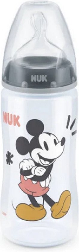 NUK- Mickey Mouse - First Choice+ Fles- 6- 18 manden, 300 ml | bol.com