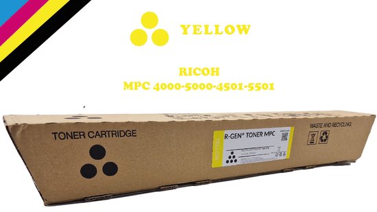 Toner Ricoh MP C4501 / 5501 / 4000 / 5000 Yellow – Compatible | bol.com