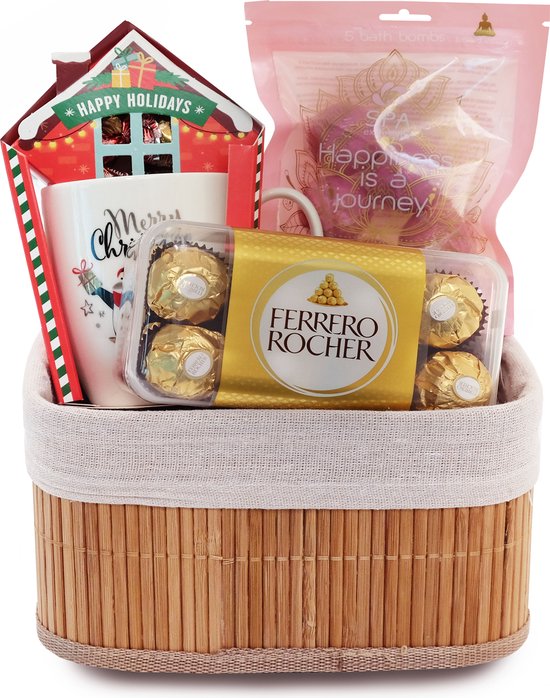 Lief en verwen Kerstgeschenk - Ferrero Rocher Chocolade - Kerstpakket ...