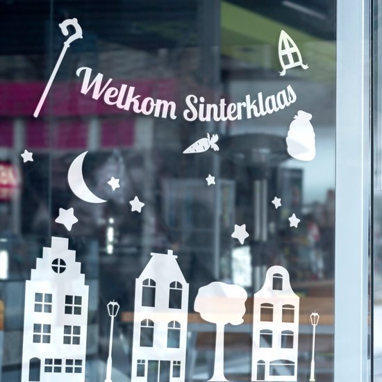 Sinterklaas decoratie raamsticker pakket | Raamstickers Sinterklaas ...