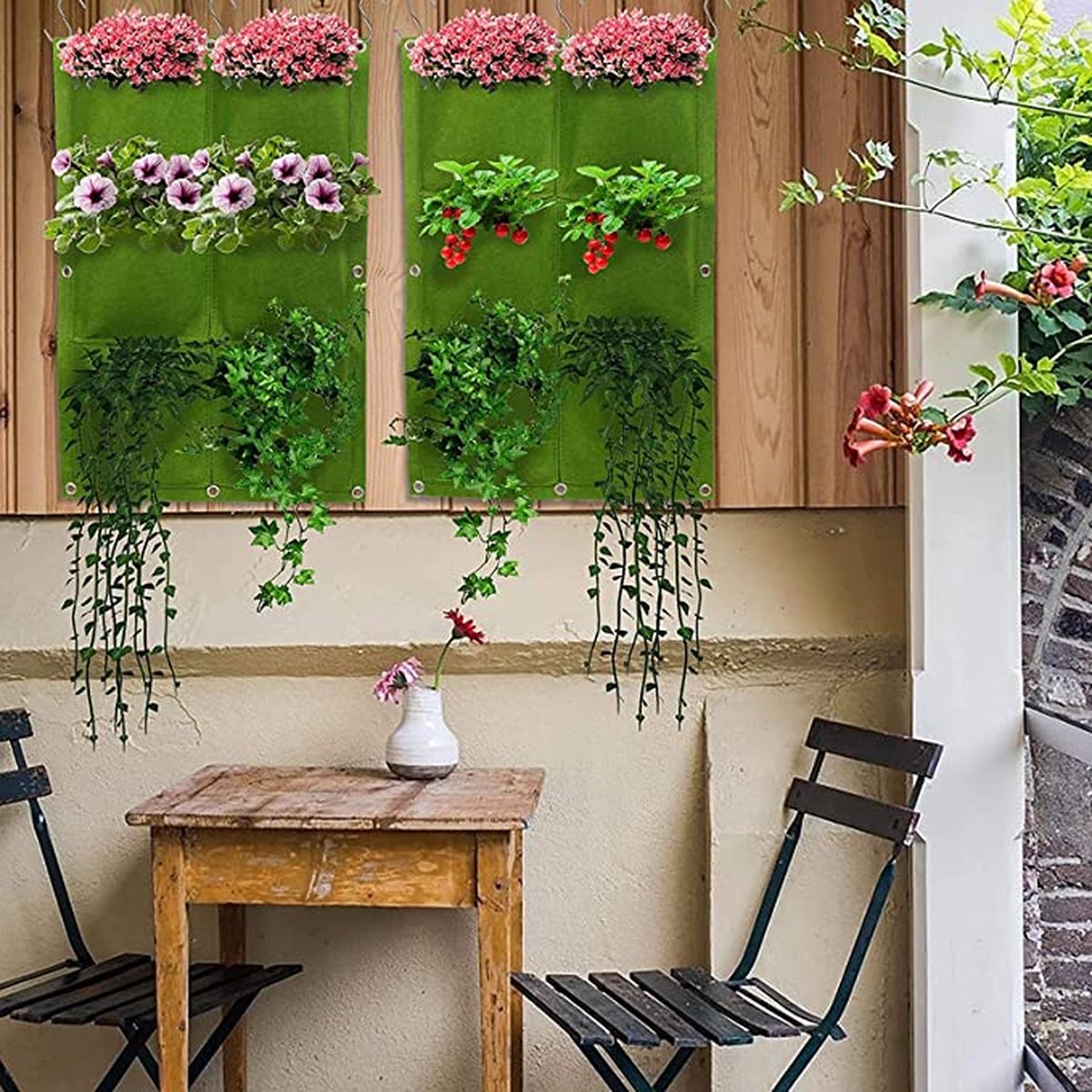 Verticale Tuin 6 Plantzakken - Groen - Vilt - Muur Tuinieren - van ...