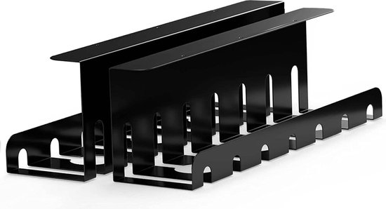 2 Stuks - Heavy Duty Kabelgoot Set - RVS Kabelbeheer Systeem ...